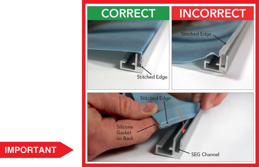 SEG Fabric Installation – Indy Imaging Inc.